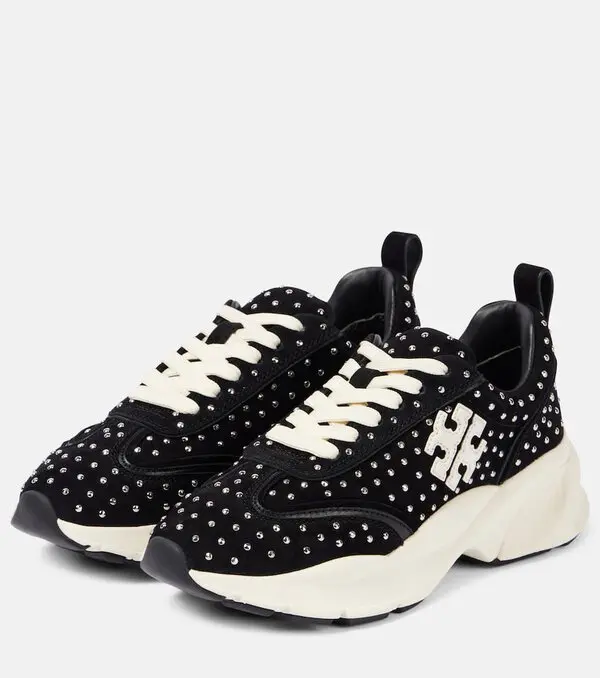 Tory Burch Good Luck Leather Sneakers
