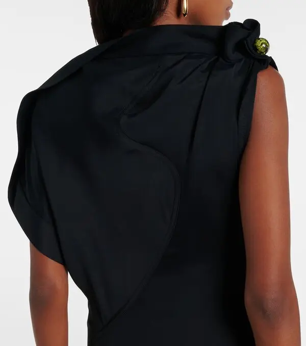 Bottega Veneta Gathered Midi Dress
