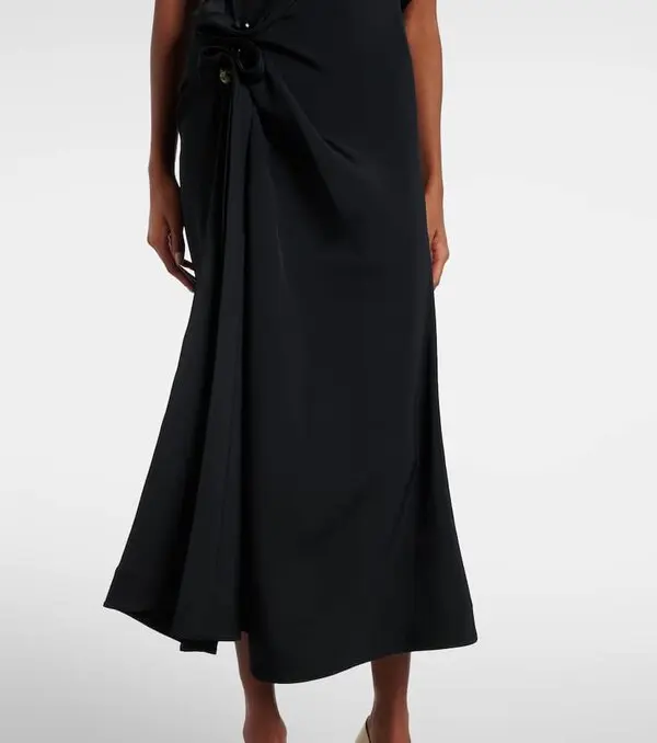 Bottega Veneta Gathered Midi Dress