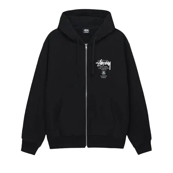 StÜssy World Tour Zip Hoodie