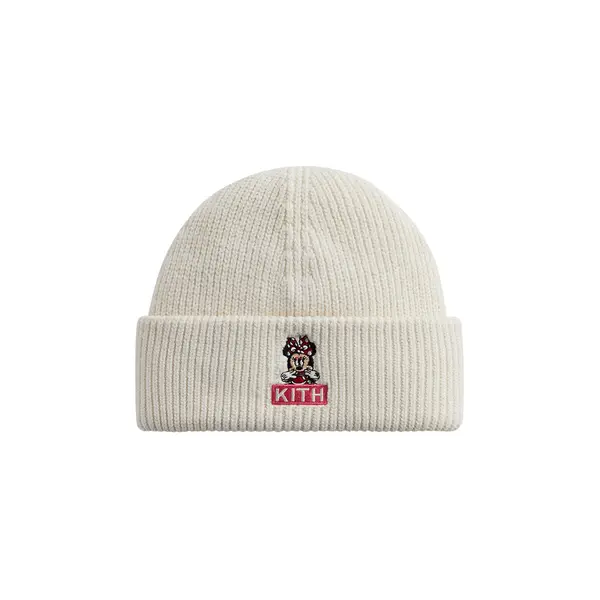 Kith For Mickey & Friends Minnie Mia Beanie - Cream