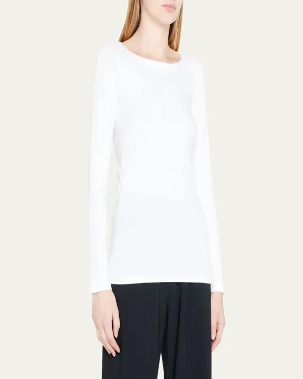 Majestic Filatures Soft Touch Long-sleeve Top - Black