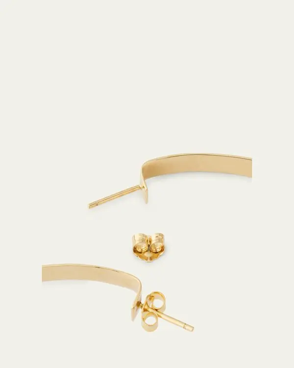 Lana Jewelry 80mm Flat Hoop Earrings