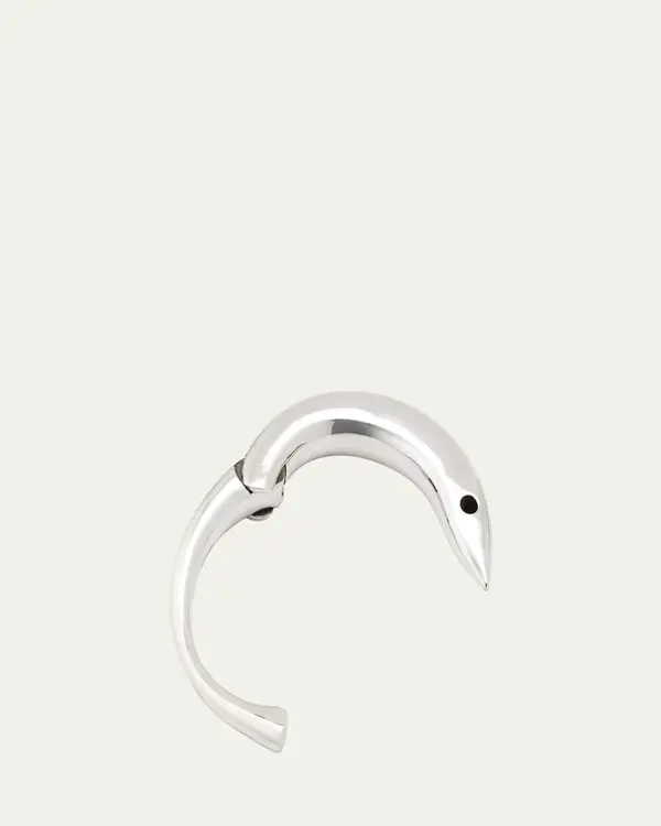 Bottega Veneta Sterling Silver Hinge Bracelet - Argento