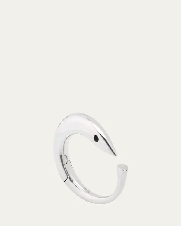 Bottega Veneta Sterling Silver Hinge Bracelet - Argento
