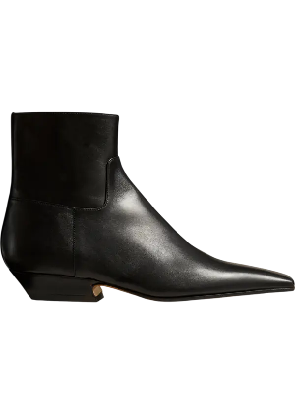 Khaite Leather Marfa Boots - Black