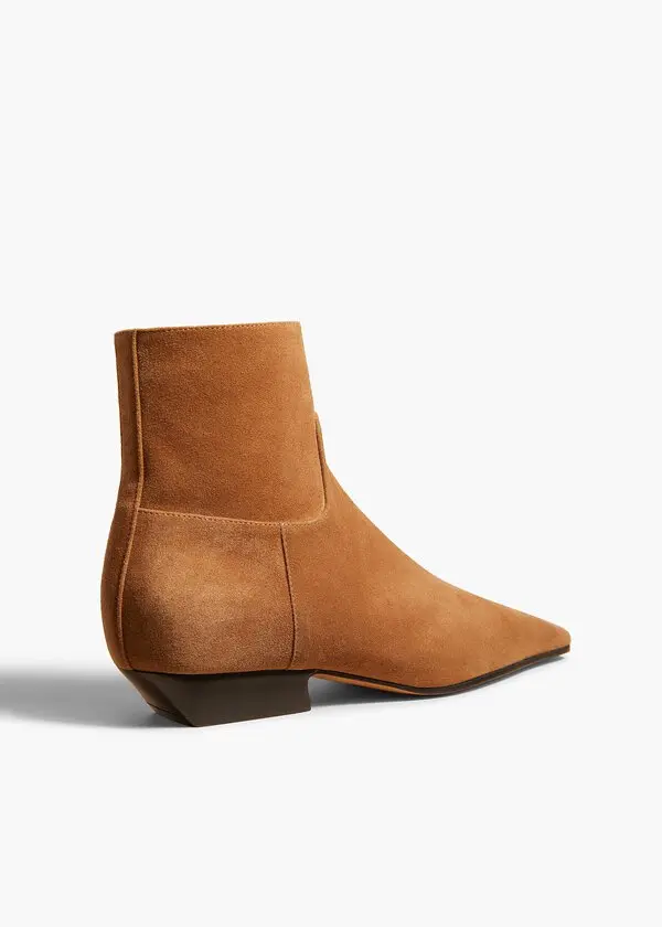 Khaite Leather Marfa Boots - Camel