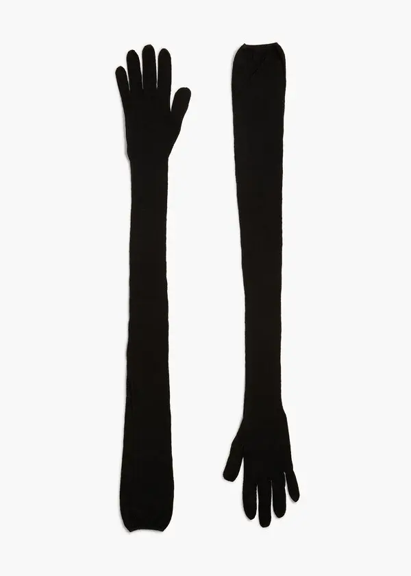 Khaite Longline Opera Knitted Gloves