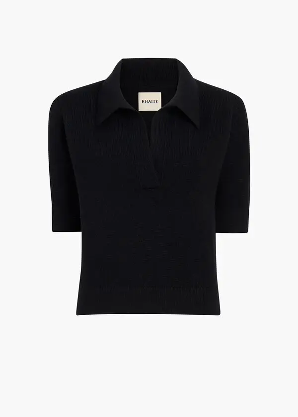 Khaite Shrunken Jo Cashmere Sweater - Black