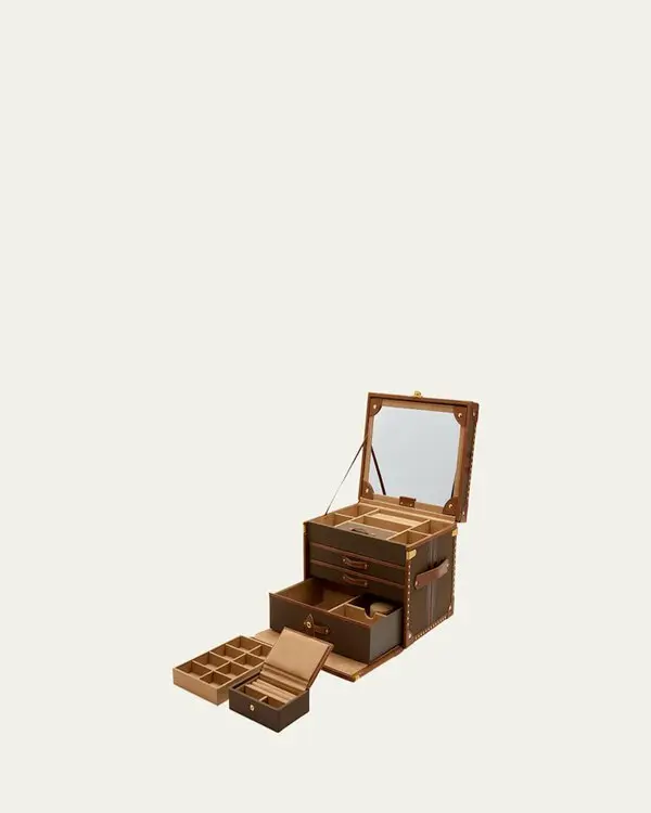 Wolf Ida Trunk Jewelry Box - Khaki