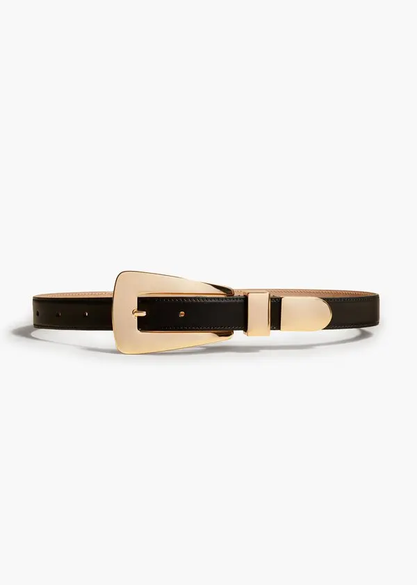 Khaite Lucca Calfskin Belt - Black