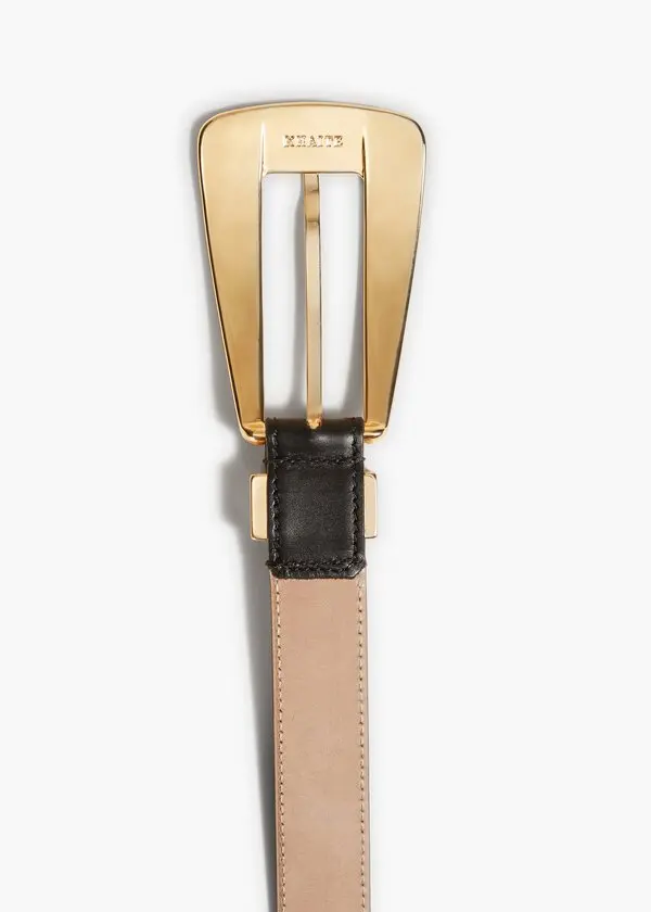 Khaite Lucca Calfskin Belt - Black