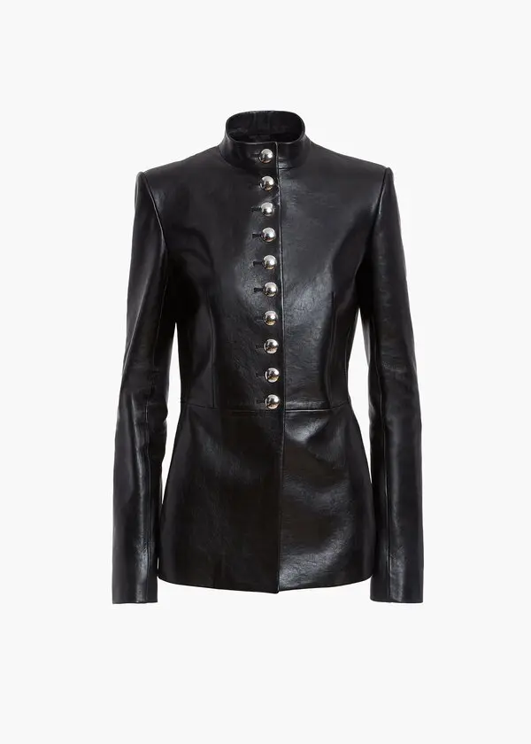 Khaite Samuel Leather Jacket - Black
