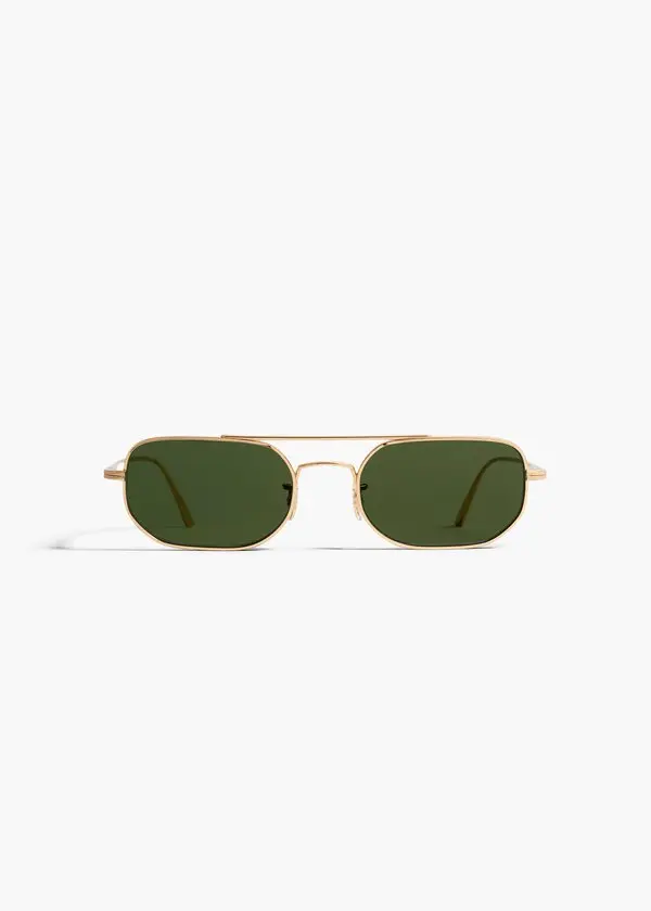 Khaite X Oliver Peoples 1989c Sunglasses - Gold/green