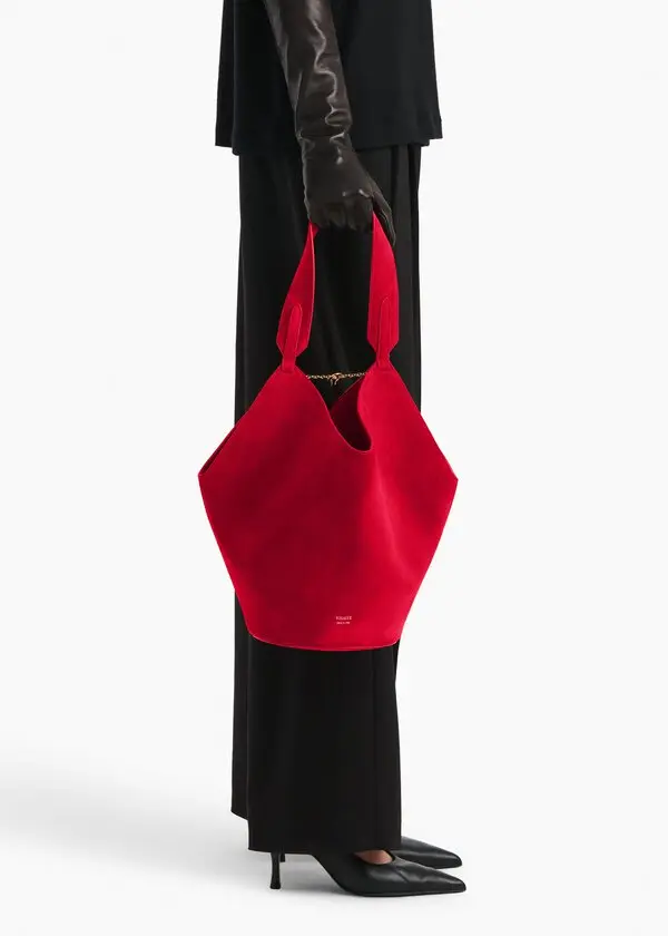 Khaite Lotus Tote - Ruby