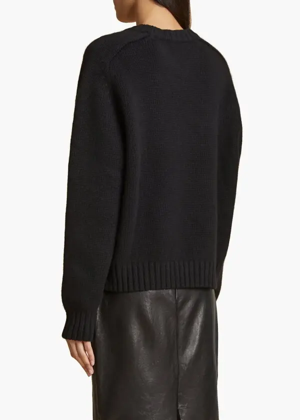 Khaite Mae Cashmere Pullover - Black