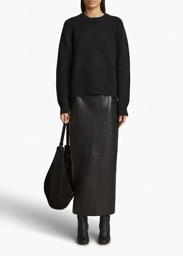 Khaite Mae Cashmere Pullover - Black