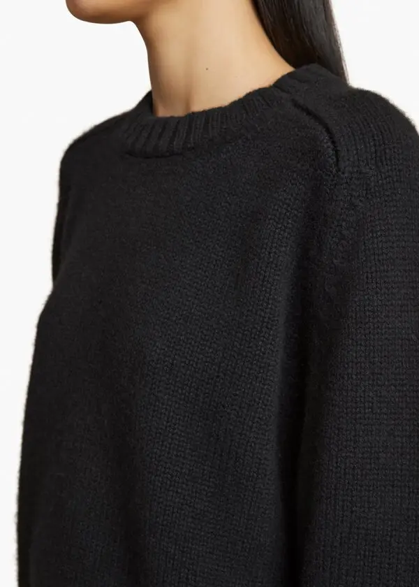 Khaite Mae Cashmere Pullover - Black