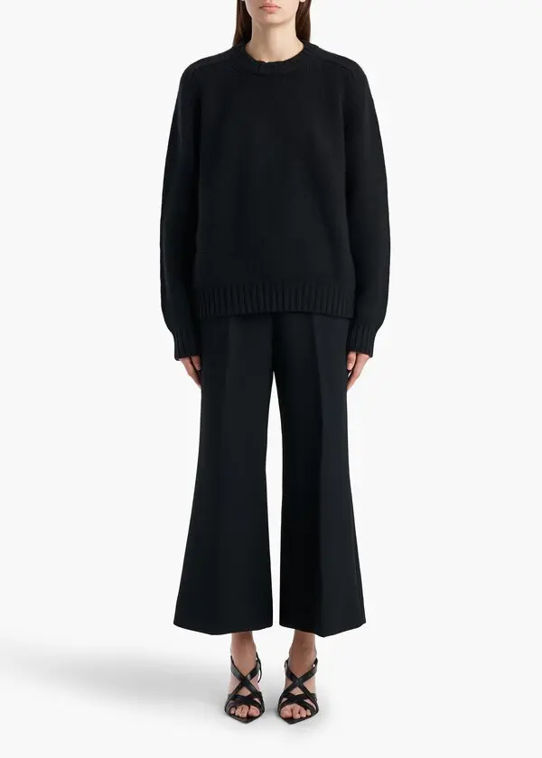 Khaite Mae Cashmere Pullover - Black