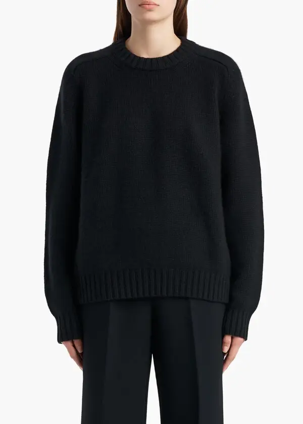 Khaite Mae Cashmere Pullover - Black