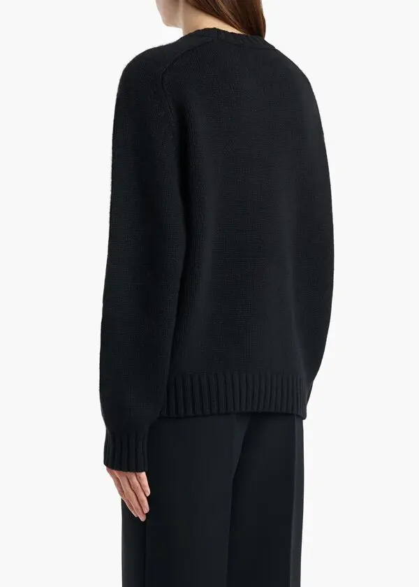 Khaite Mae Cashmere Pullover - Black