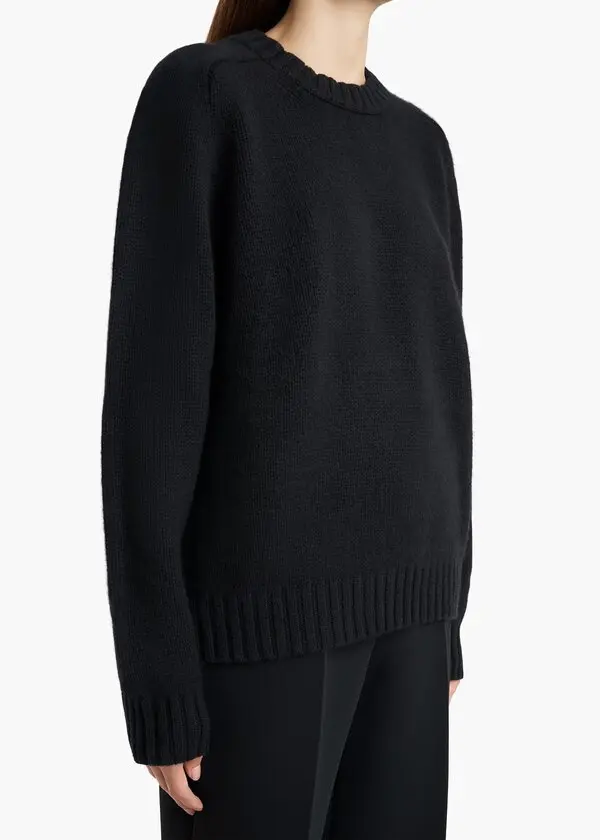 Khaite Mae Cashmere Pullover - Black