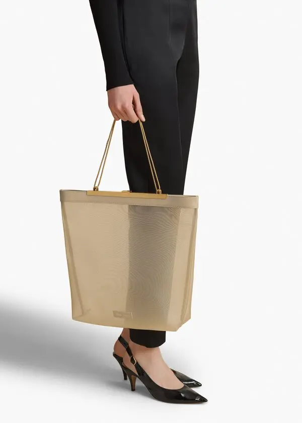 Khaite Augusta Chain Tote In Mesh