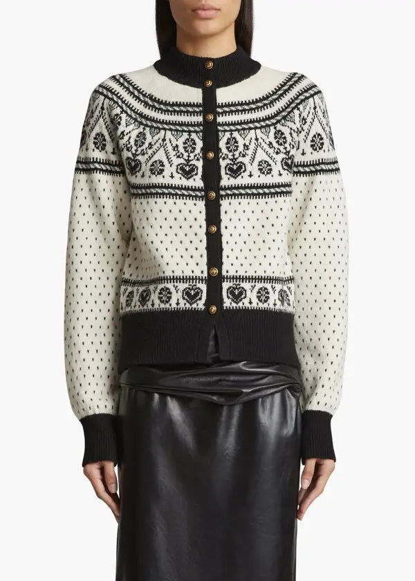 Khaite Marc Cashmere Cardigan - Neutral Multi