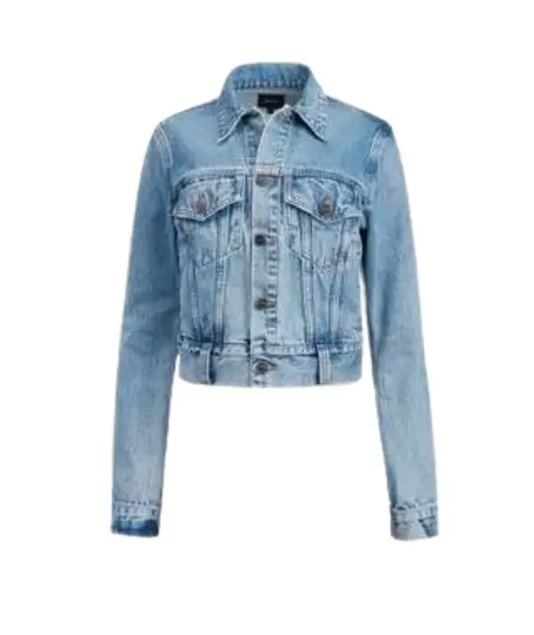 Khaite Rizzo Denim Jacket In Bryce - 40% Off | Editorialist