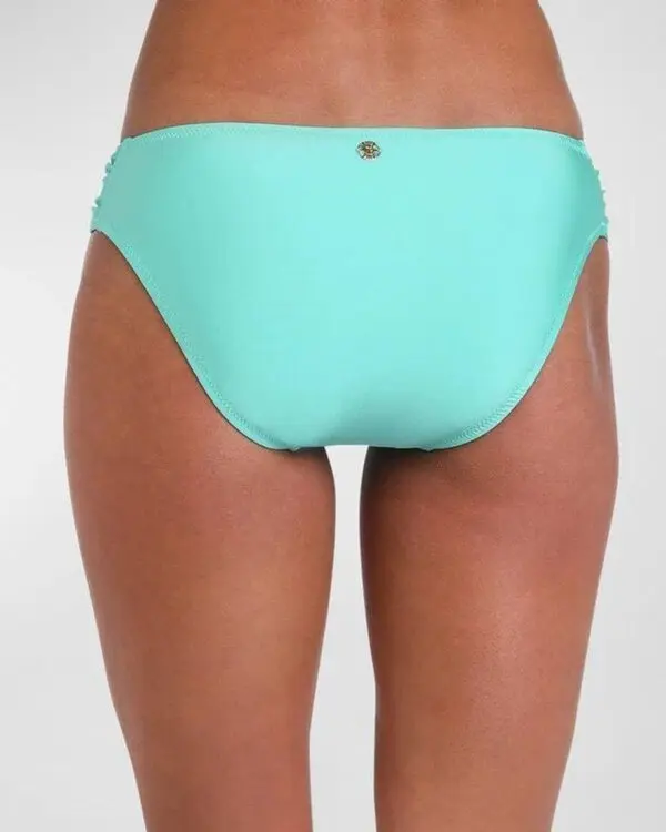 SUNSHINE 79 Gypset Shirred-side Bikini Bottoms - Seaglass