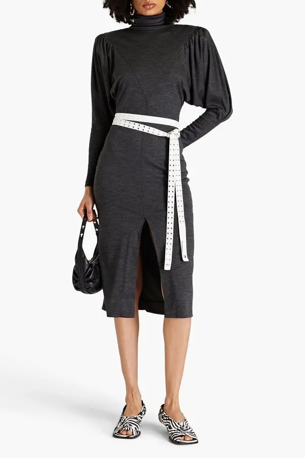 Isabel Marant Étoile Genia Turtleneck Midi Dress