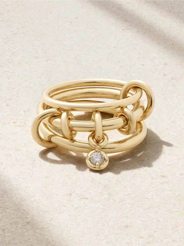 SPINELLI KILCOLLIN Piera 18-karat Diamond Rings Set - Gold