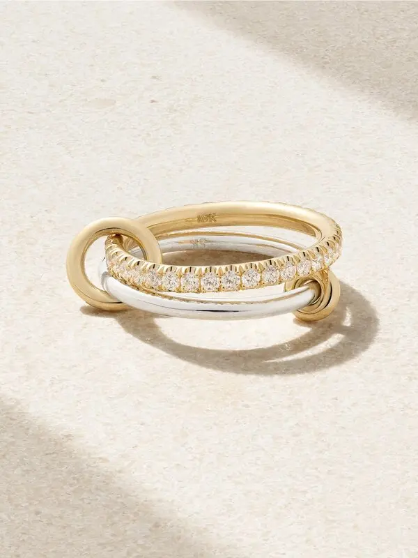 SPINELLI KILCOLLIN Emi Set Of Two Diamond Rings - Gold