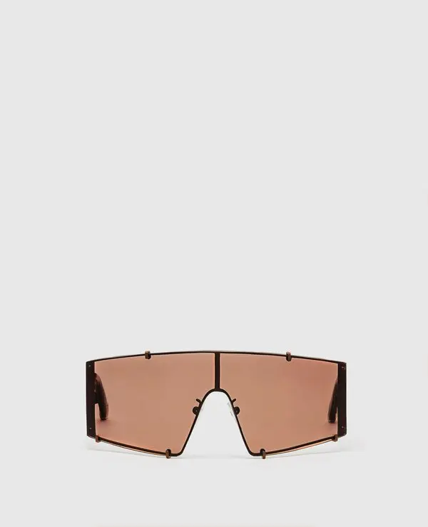 Stella McCartney Rectangle Sunglasses - Translucent Brown Monochrome