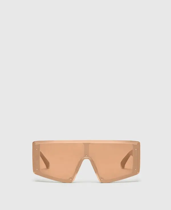Stella McCartney Translucent Square Sunglasses - Rose Beige Pink
