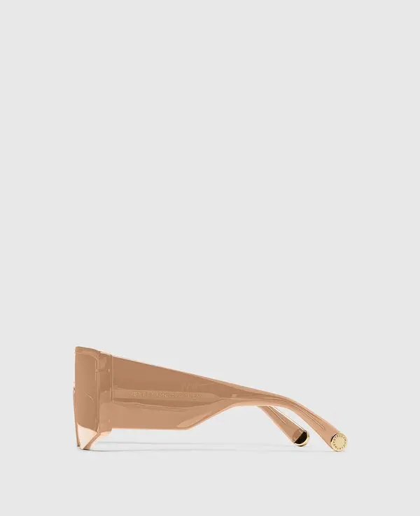 Stella McCartney Translucent Square Sunglasses - Rose Beige Pink