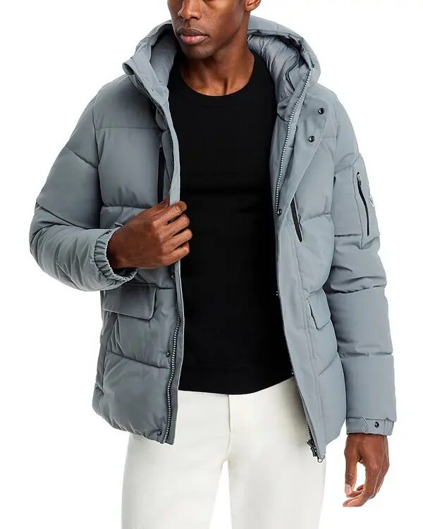 SAVE THE DUCK Alter Hooded Puffer Jacket - Mid Grey