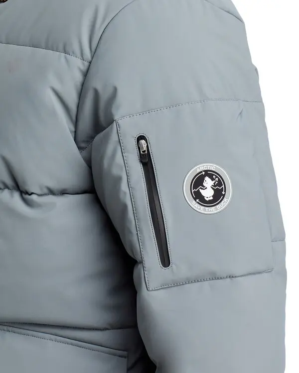 SAVE THE DUCK Alter Hooded Puffer Jacket - Mid Grey