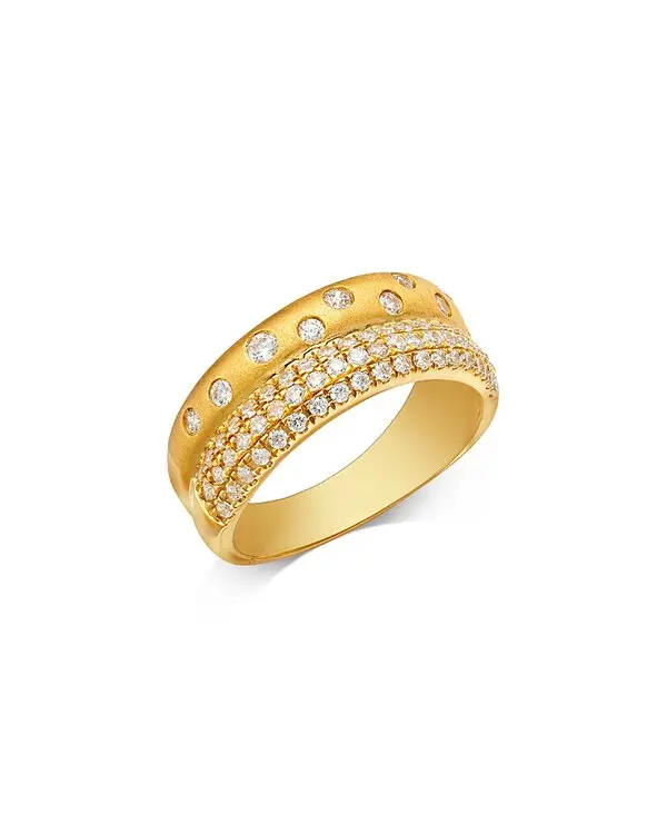 Bloomingdale'S Diamond Stack Ring 14k Yellow 0.62 Tcw - Gold