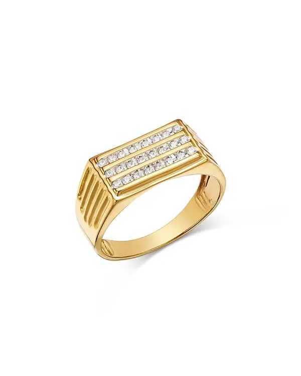 Bloomingdale'S 14k Yellow Three Row Ring - Gold