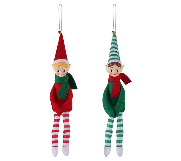 MR. CHRISTMAS Set Of 2 Recordable Knee Hugger E Lves - One-color