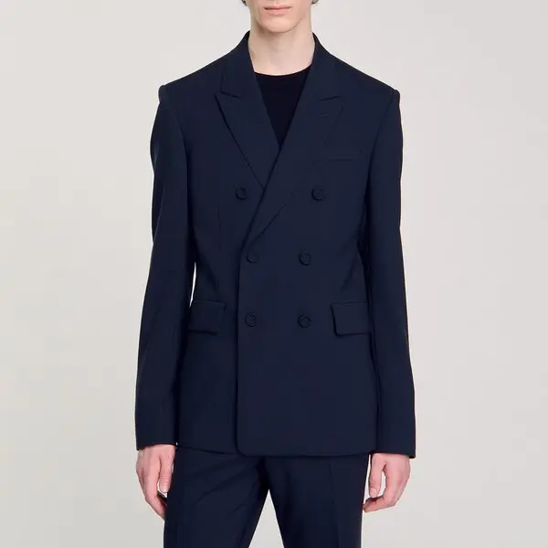 Sandro Double-breasted Suit Jacket