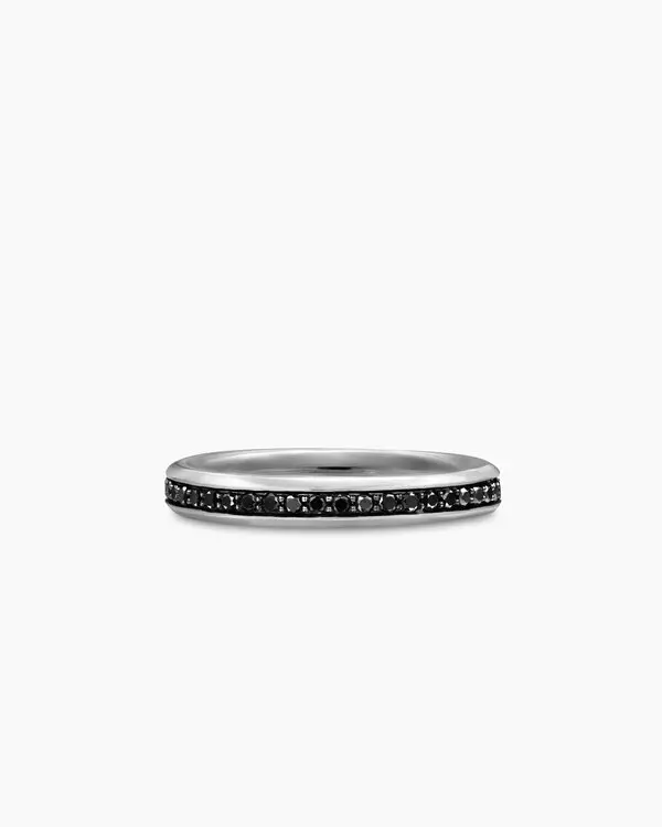 David Yurman Beveled Band Ring - Black Diamond