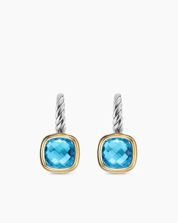 David Yurman Albion Drop Earrings - Blue Topaz