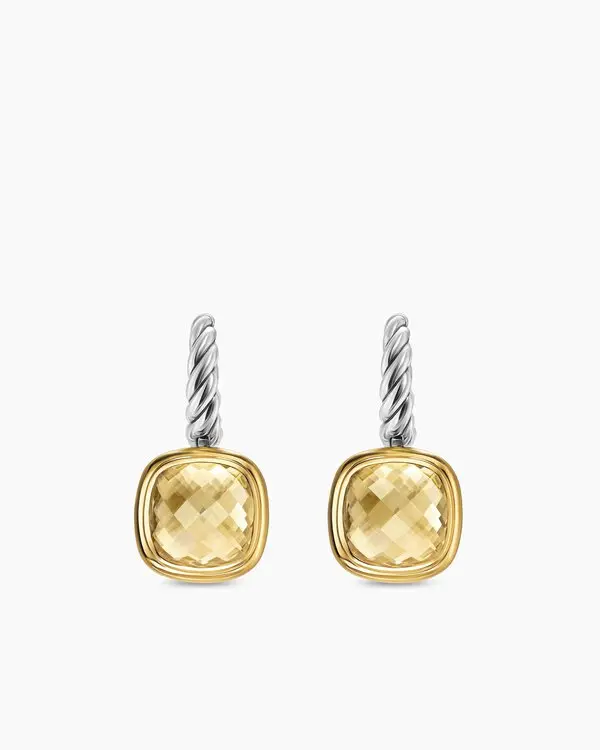 David Yurman Albion Drop Earrings - Champagne Citrine