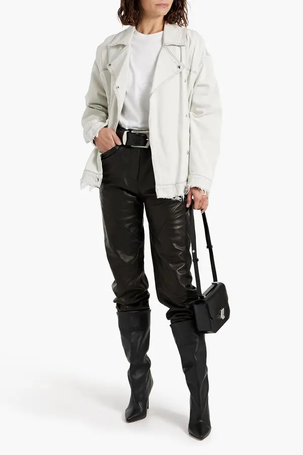 IRO PARIS Noumia Distressed Denim Jacket