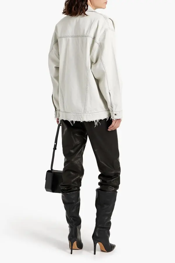 IRO PARIS Noumia Distressed Denim Jacket