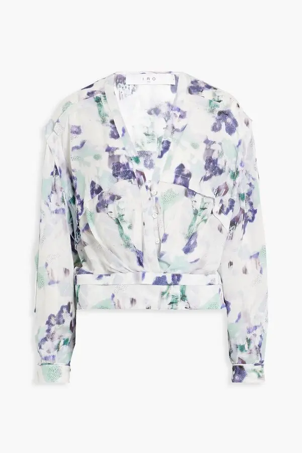 IRO PARIS Otaki Printed Blouse - White