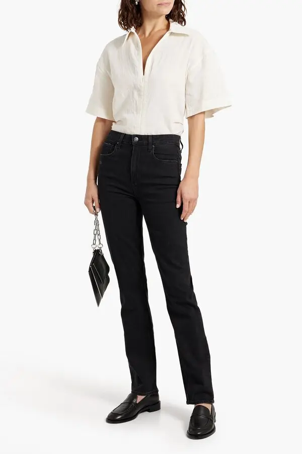 Paige Stella High-rise Slim-leg Jeans
