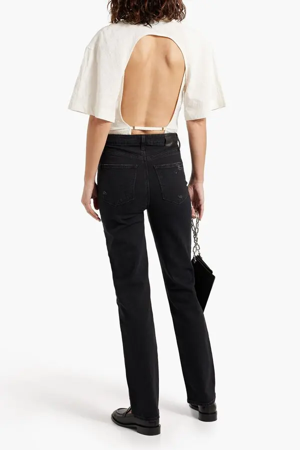 Paige Stella High-rise Slim-leg Jeans